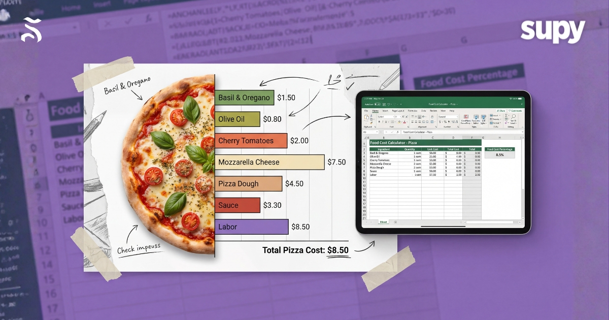 Excel Formulas for Food Cost Calculations: How Supy Simplifies the Process | Supy